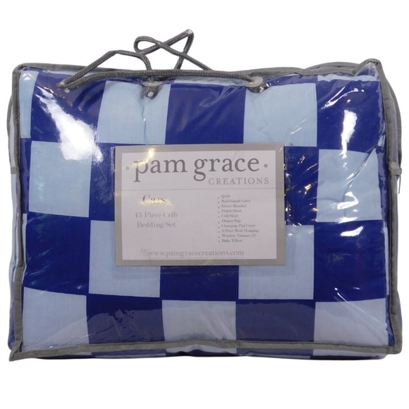 Pam Grace | Bedding | Pam Grace Cars 3 Piece Crib Bedding Set Dark ...